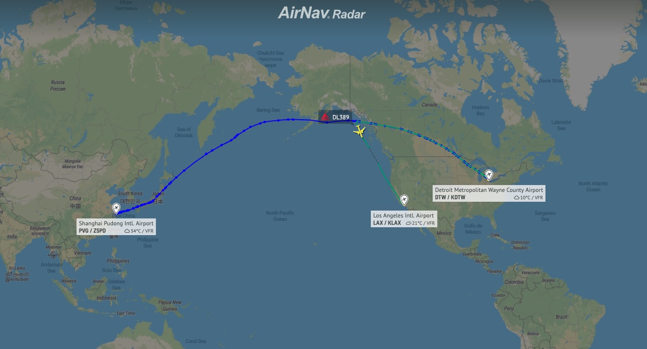 Delta Passengers Endure 24-hour Detroit–Shanghai Flight after Captain ...